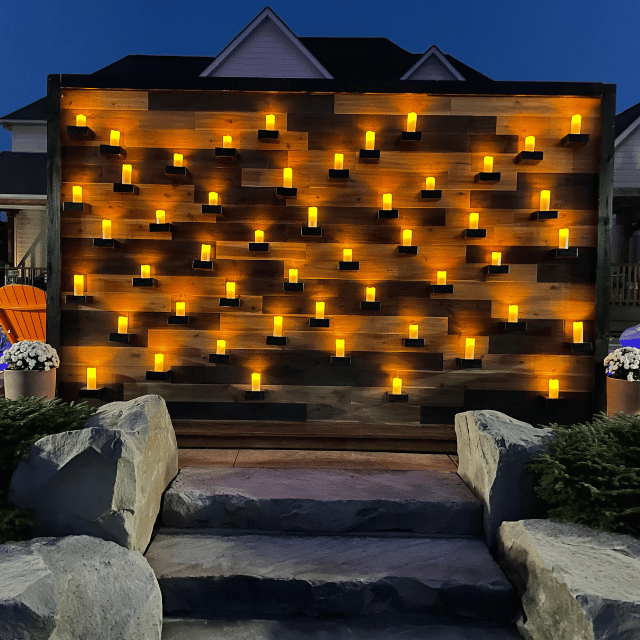 Candle Wall - Vicars Built Rentals