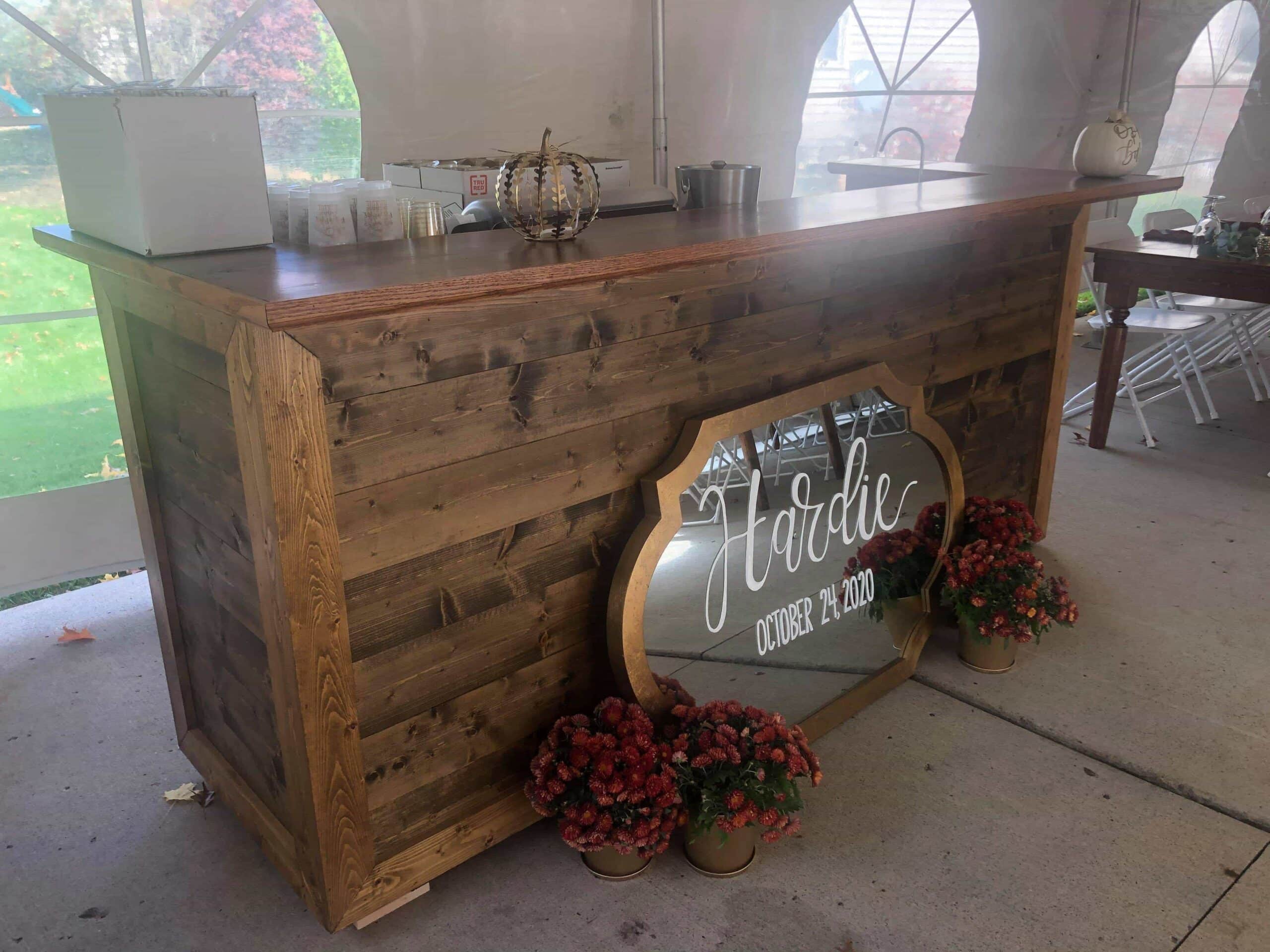 Large Portable Wet Bar - Vicars Built Rentals